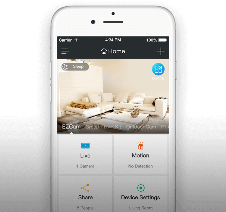 Zmodo EZCam - 720p WiFi Cloud Cam with 2-Way Audio & Motion Detection